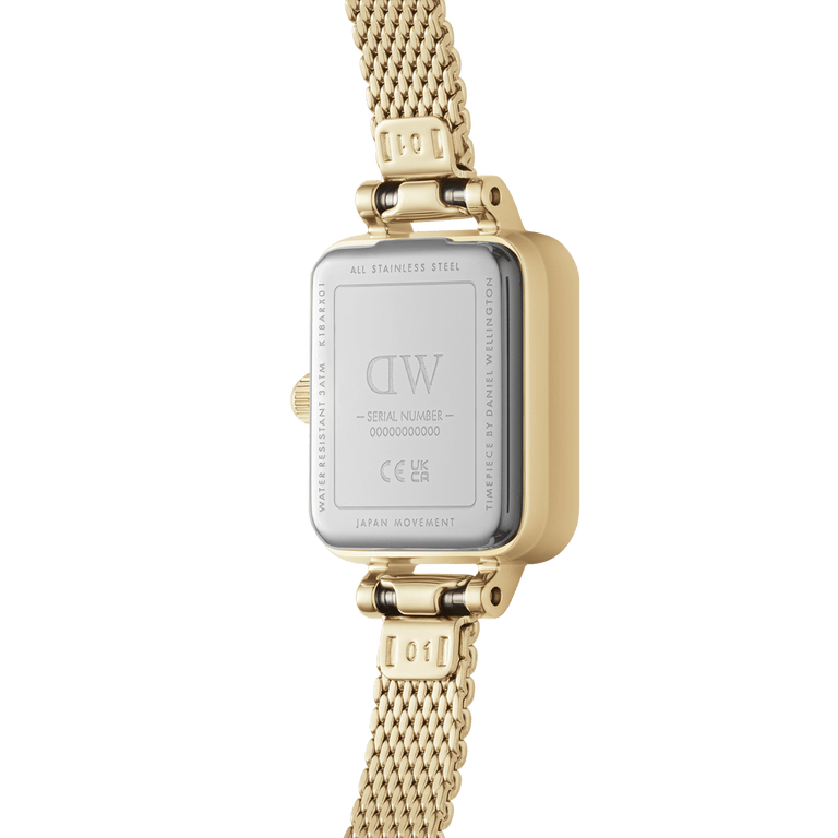 Quadro mini-champagne square dial watch for women | DW