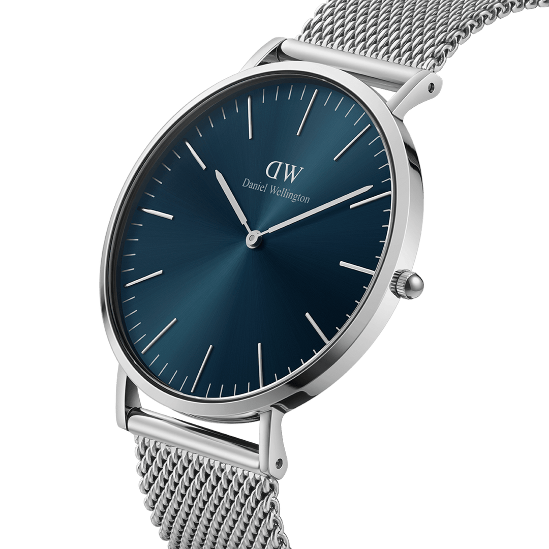 Mesh Arctic - Classic watch in silver & arctic dial | DW